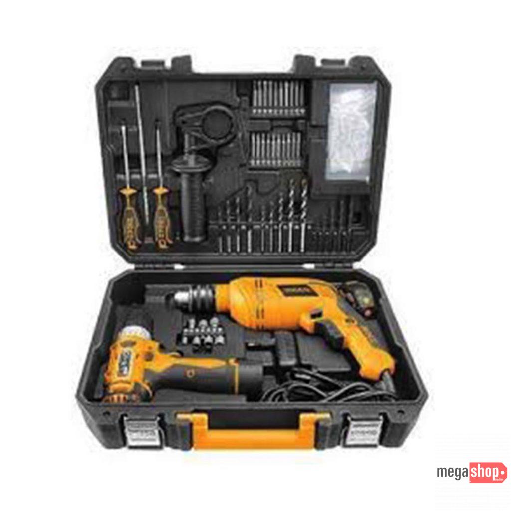 Ingco 107 PCS Tool Set Box With 2pcs Drill Machine - Mega Shop Nepal